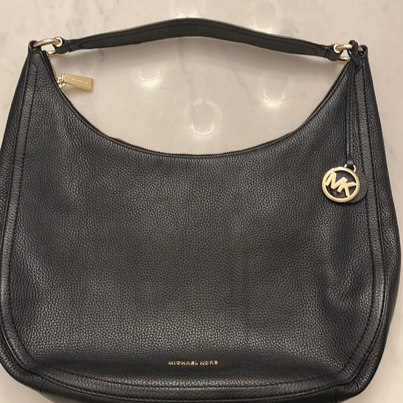 MICHAEL Michael Kors | Bags | Michael Kors Black Leather Hobo Purse ...